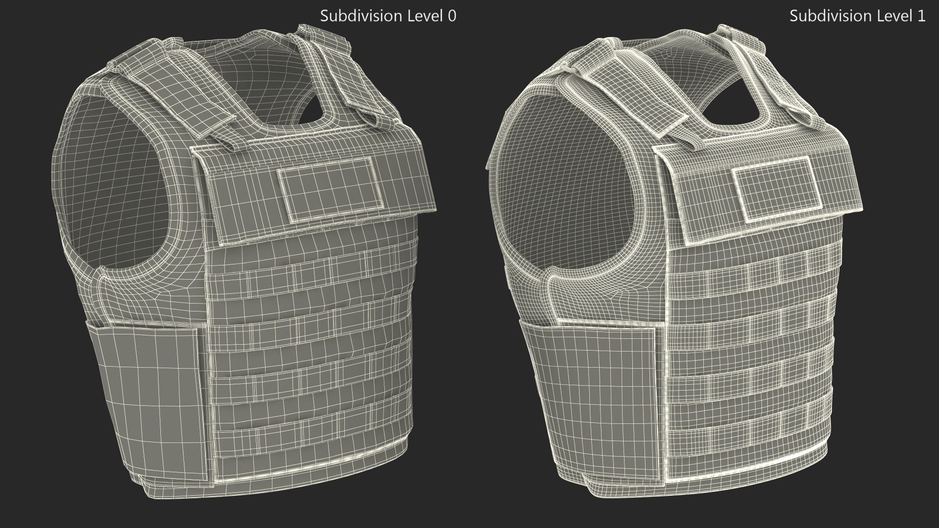 Sheriff Black Body Armor Carrier 3D - TurboSquid 2098037