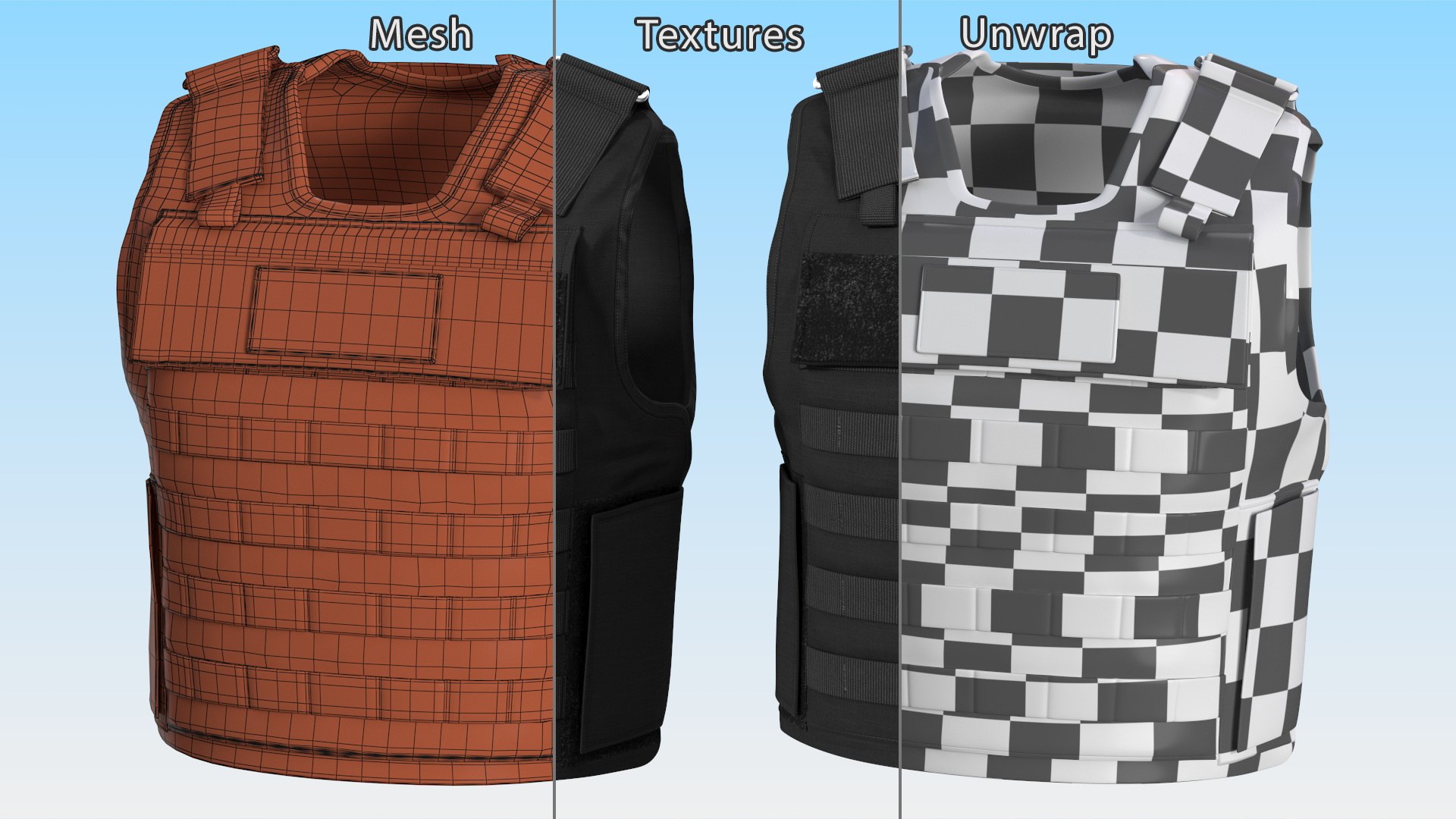 Sheriff Black Body Armor Carrier 3D - TurboSquid 2098037