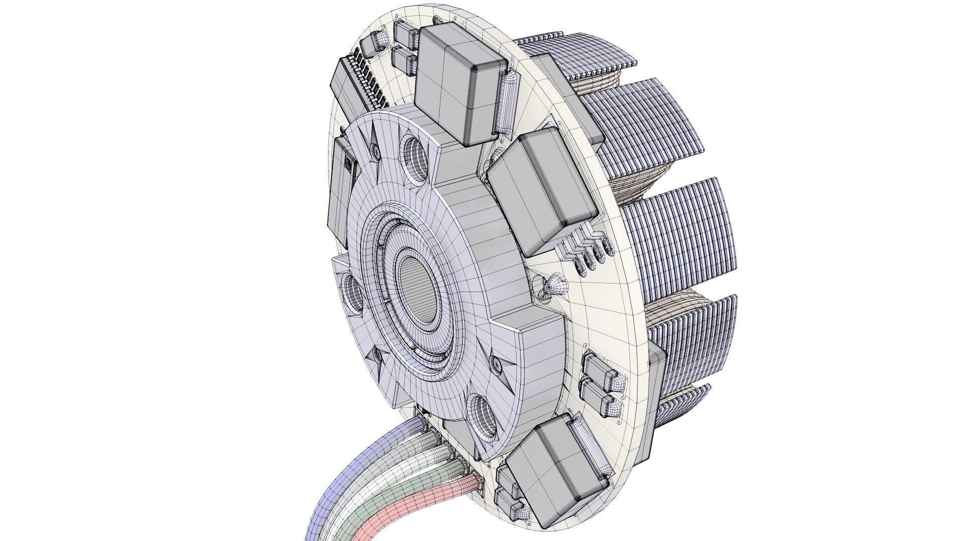 3D 2 Brushless Electric Motor Stators SET V6 Model - TurboSquid 2401476