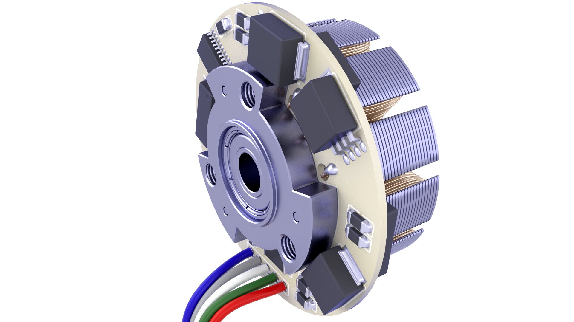 3D 2 Brushless Electric Motor Stators SET V6 Model - TurboSquid 2401476