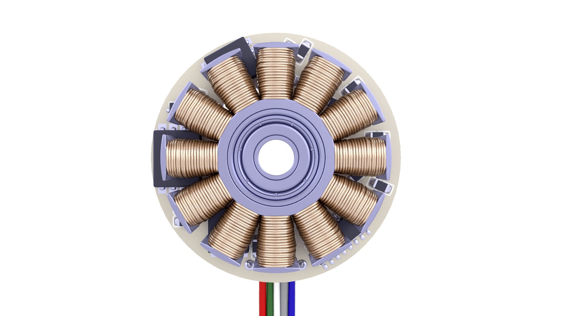 3D 2 Brushless Electric Motor Stators SET V6 Model - TurboSquid 2401476