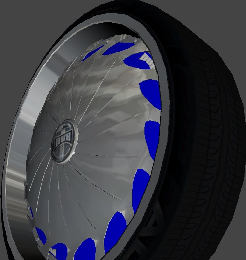 3d Dub Drama Wheel Model