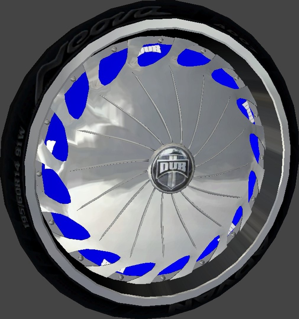 3d Dub Drama Wheel Model