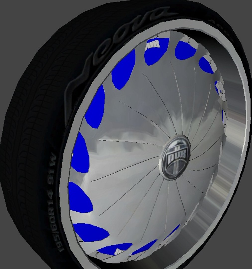3d Dub Drama Wheel Model