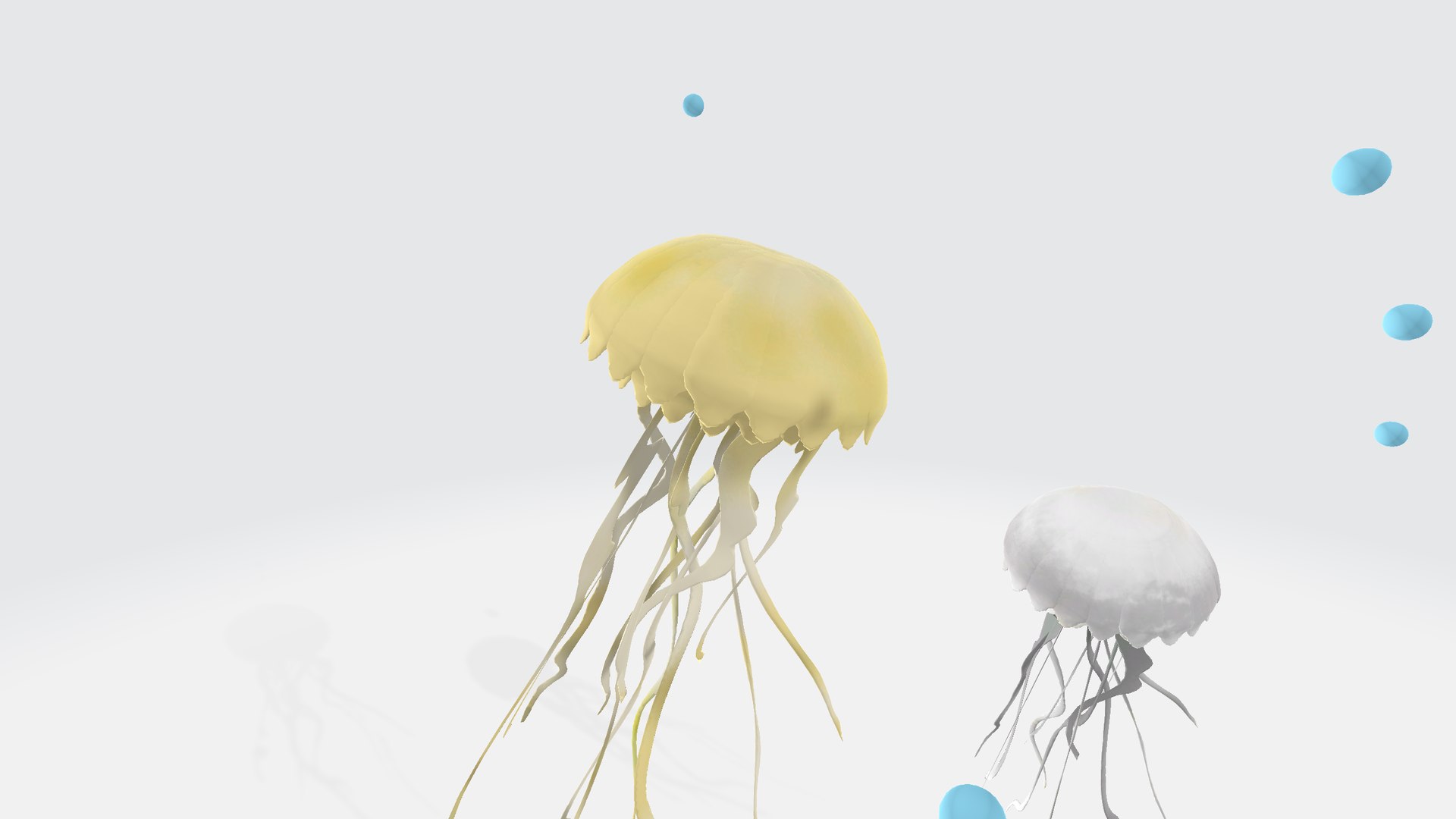 Jellyfish Scene Model - TurboSquid 2398643