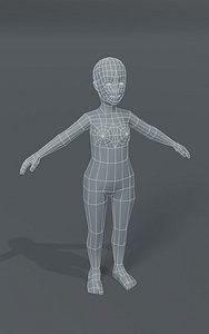 Boy kid child body model - TurboSquid 1528661