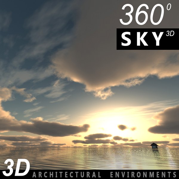 sky clouds 3d 3ds