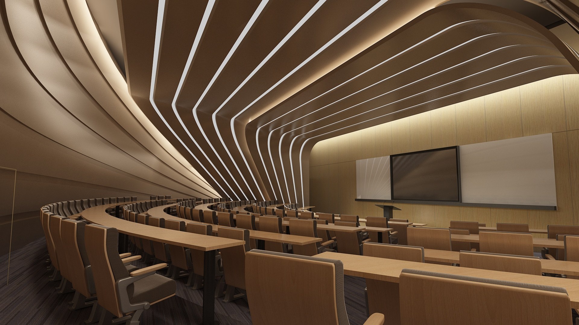 Circular Lecture Hall Model - TurboSquid 2210299