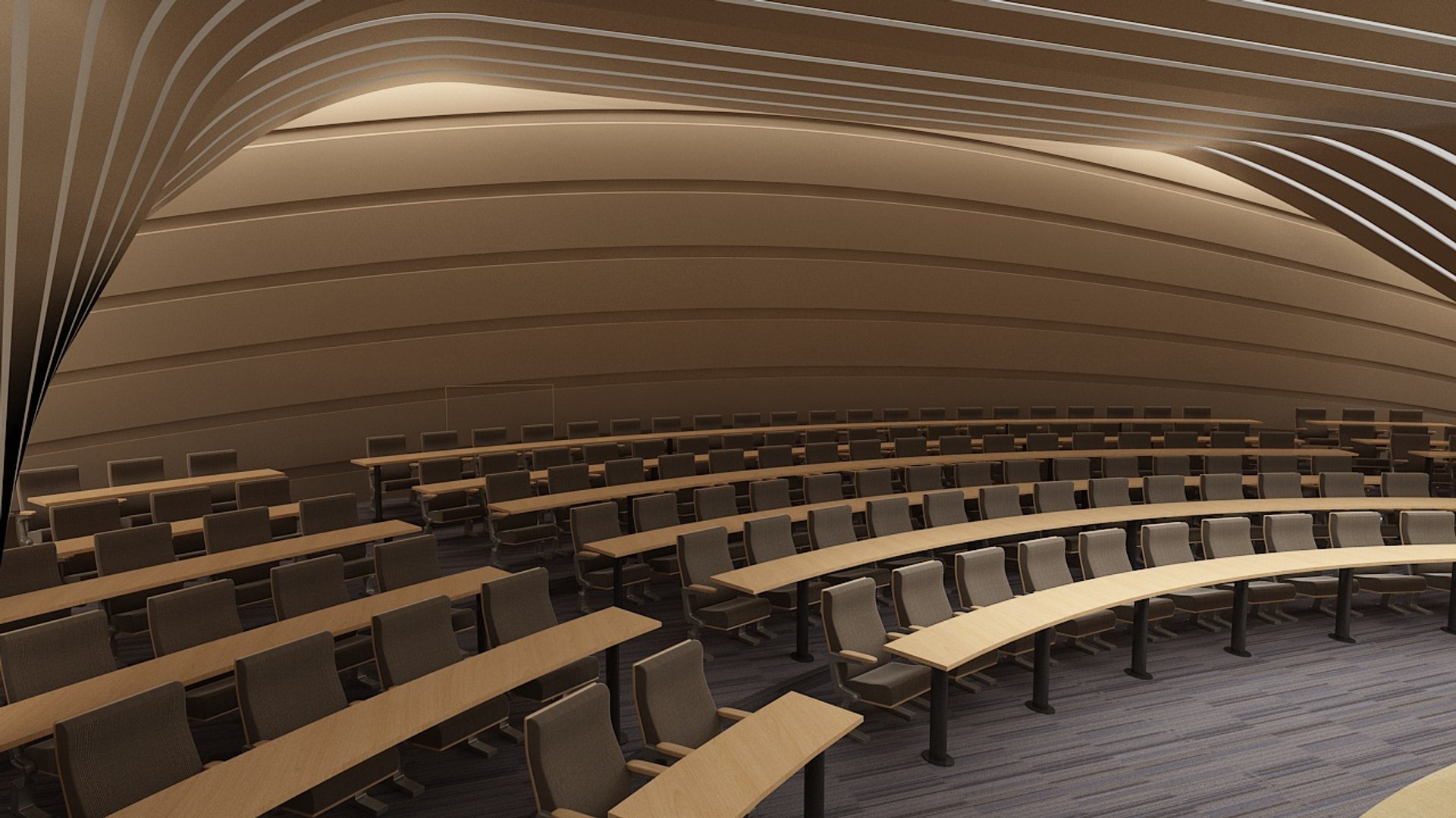 Circular Lecture Hall Model - TurboSquid 2210299