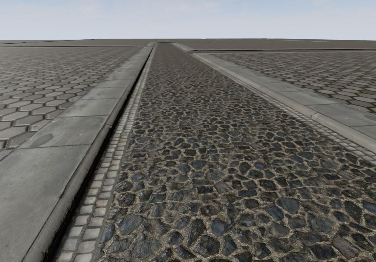 modular streets tunnel 3d model