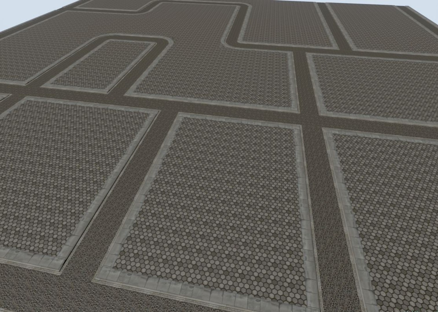 modular streets tunnel 3d model