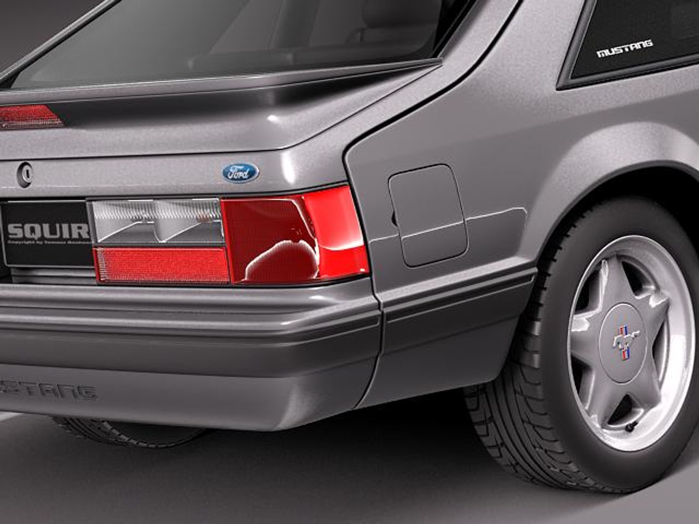 mustang 1987 1993 sport coupe 3d 3ds