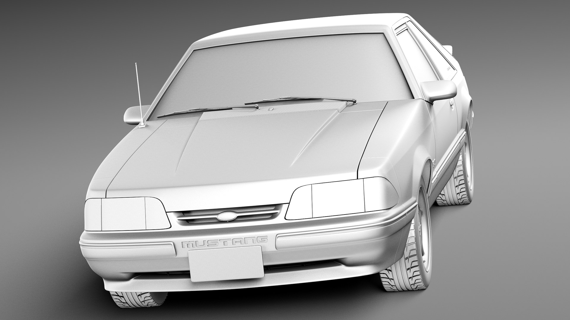 Mustang 1987 1993 Sport Coupe 3d 3ds