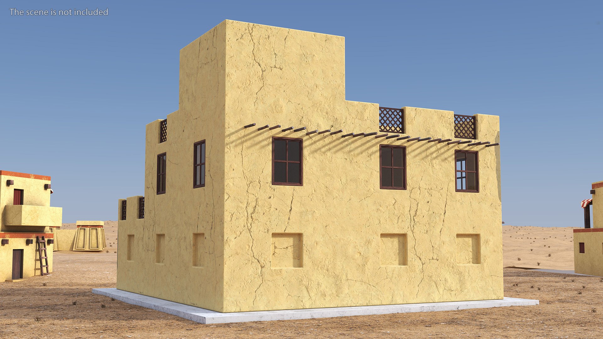 Two Levels Arabian Style House 3D Model - TurboSquid 2279794