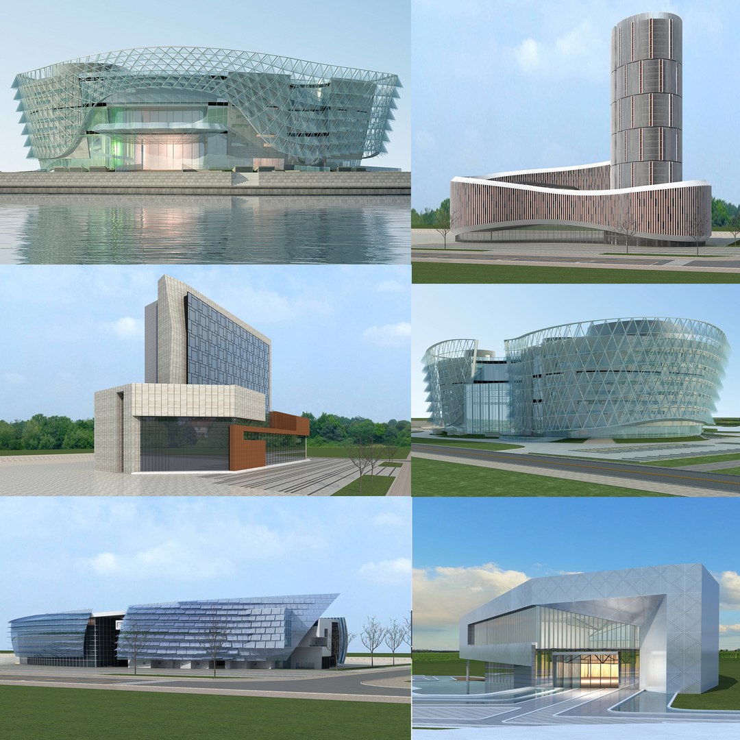 Modern Building Collection 03 3D Model - TurboSquid 1979409