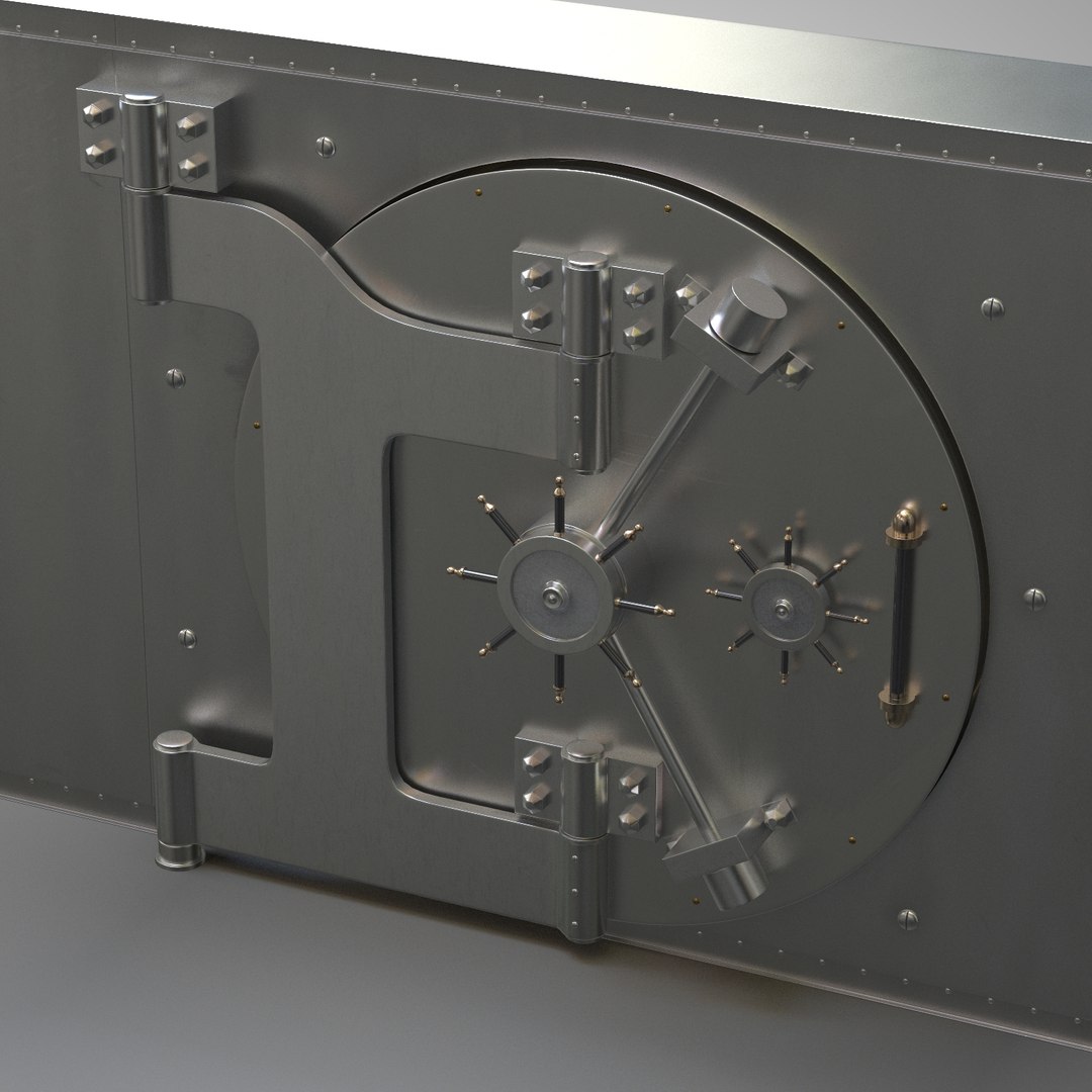 3ds Max Vault Bank Safe