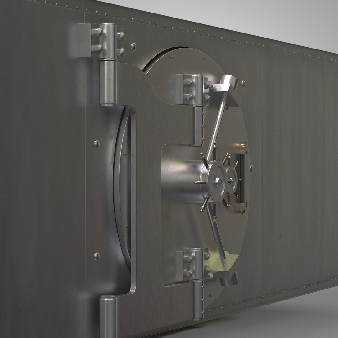 3ds Max Vault Bank Safe