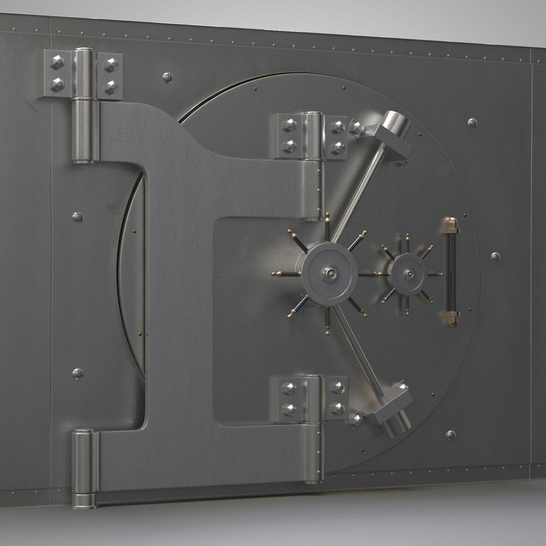 3ds Max Vault Bank Safe