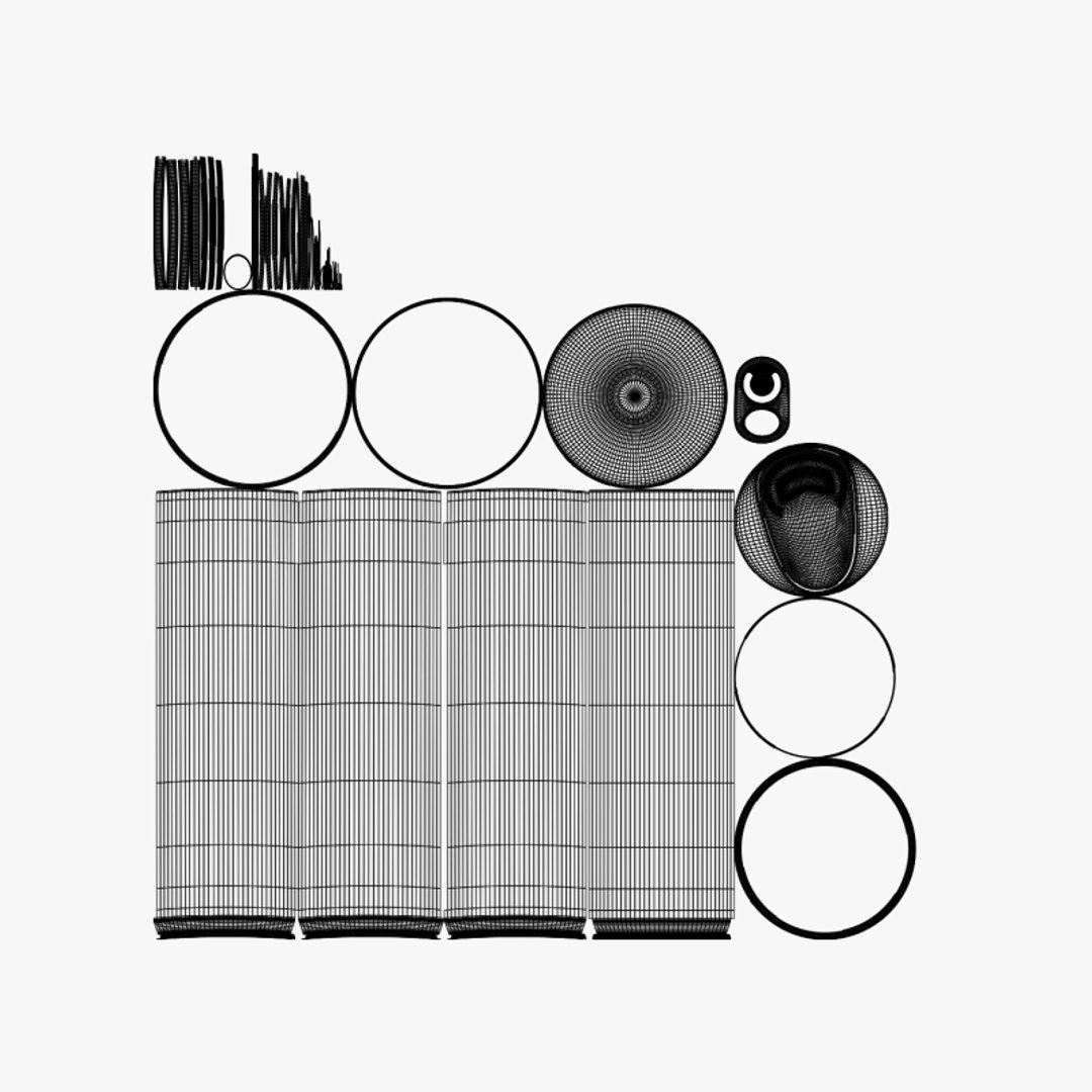 3D Basic Energy Drink Can - Geometry Only No Textures No Materials ...