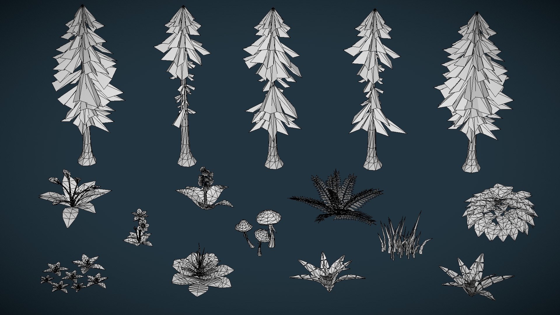 3D Model LOW POLY STYLIZED NATURE ASSETS PACK VOL-6 - TurboSquid 2310124