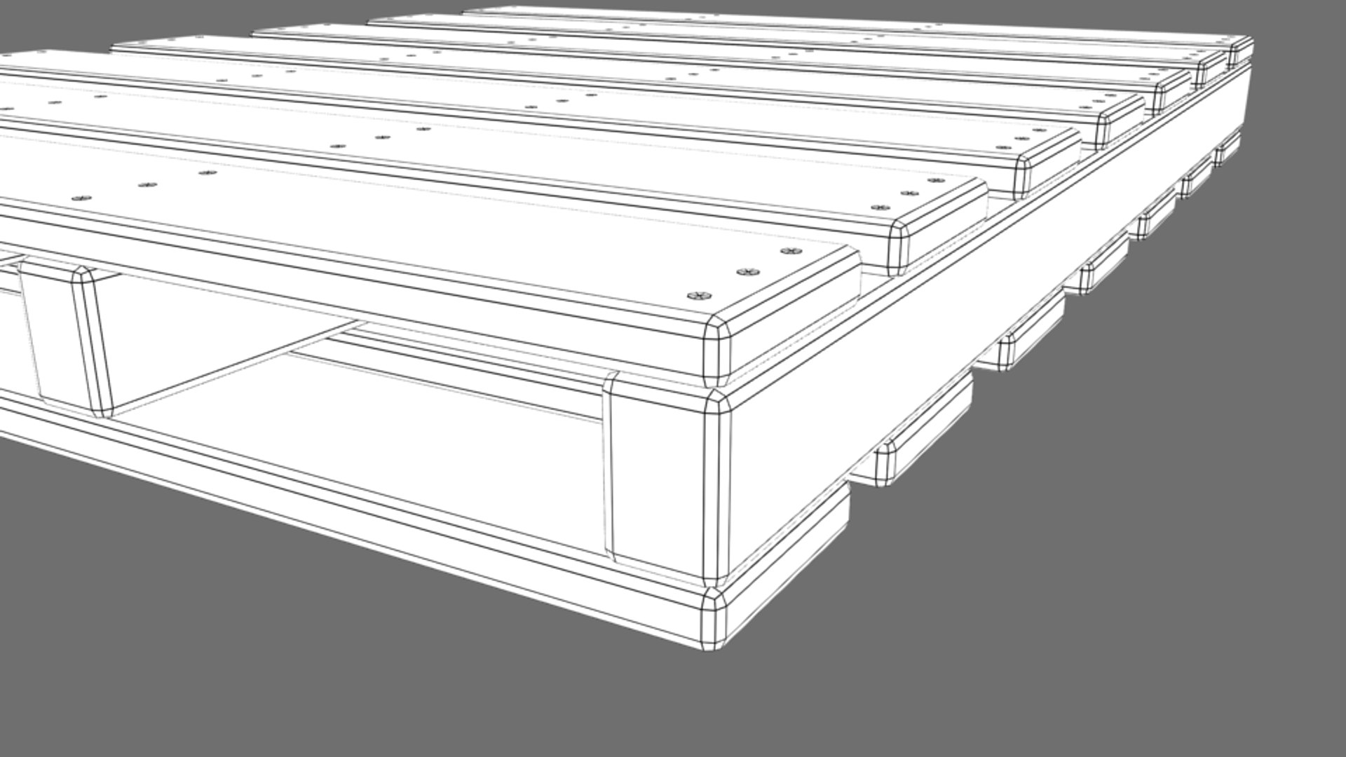 3D Wooden Pallet Model - TurboSquid 1394914