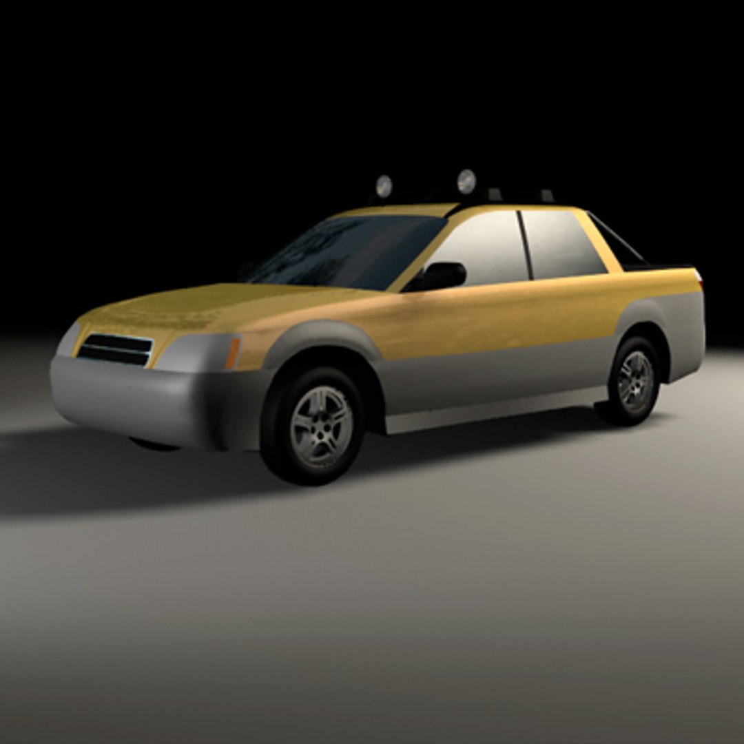 subaru baja 3d model