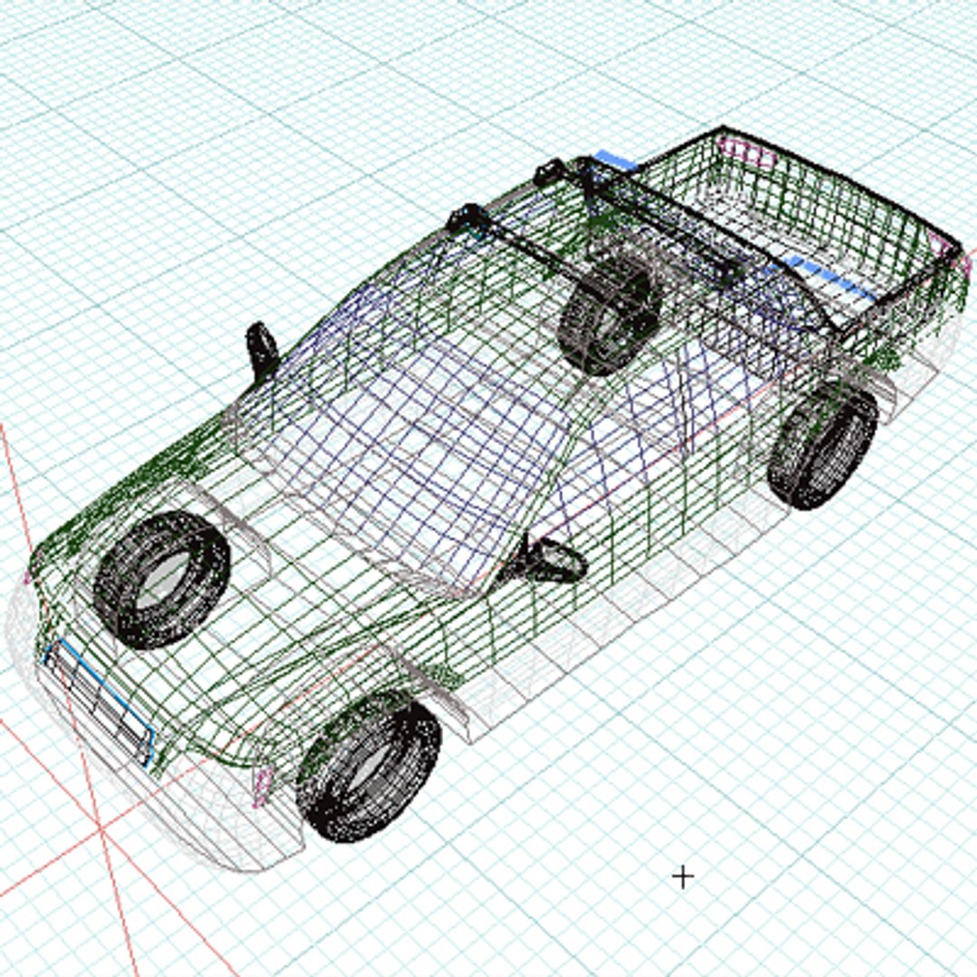 subaru baja 3d model