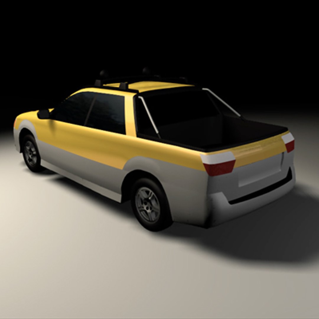 subaru baja 3d model