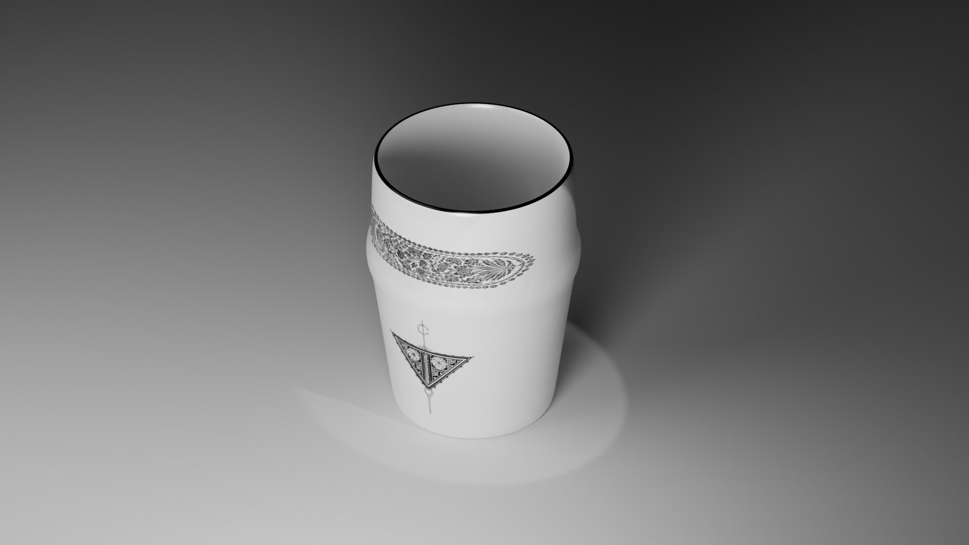 Ceramic Cup In Six Colors - Berber Logo 3D Model - TurboSquid 2233046