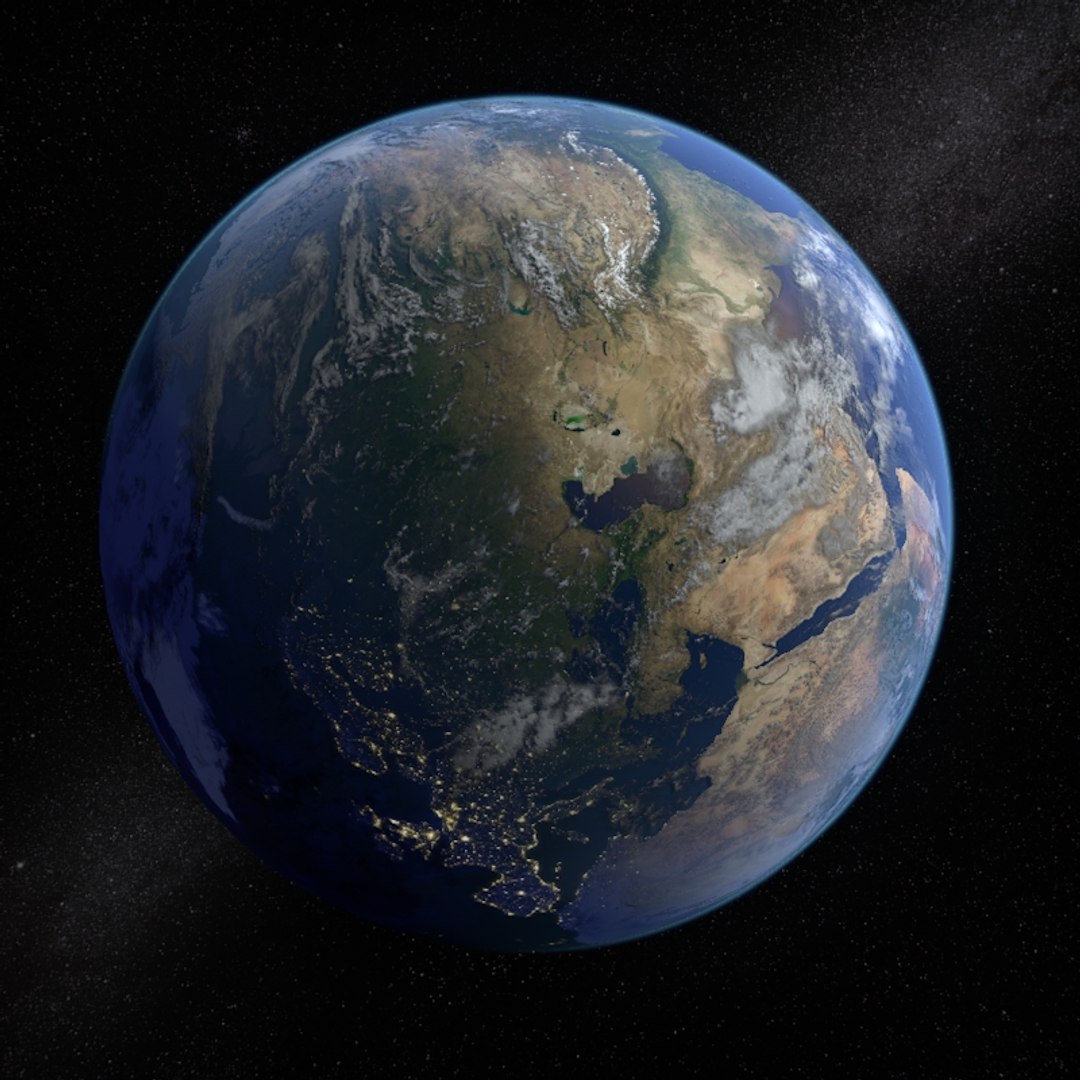 Earth Night 3D Model - TurboSquid 1393136