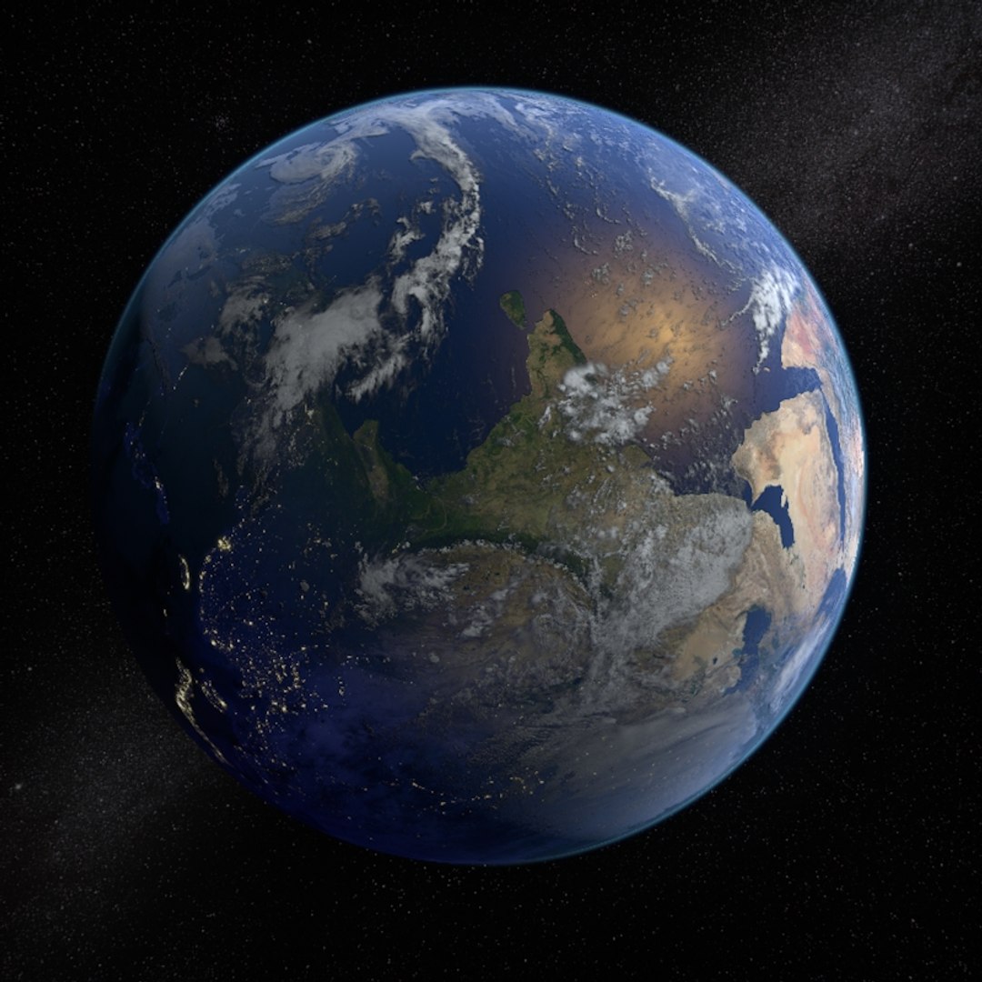Earth Night 3D Model - TurboSquid 1393136