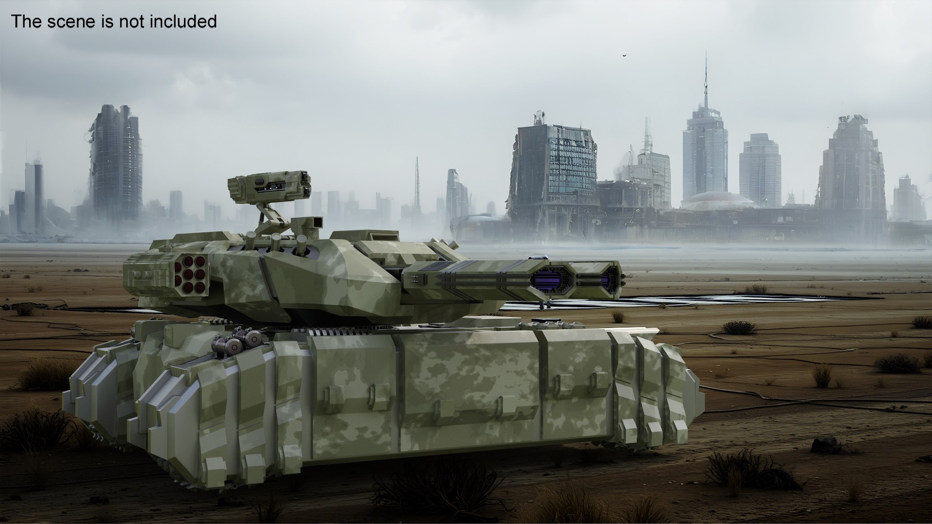 Sci Fi Heavy Tank Green Rigged 3D - TurboSquid 2278910