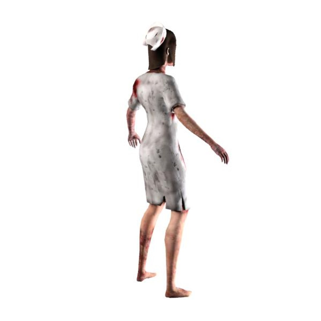 Zombie 04 Female Character 3d Max