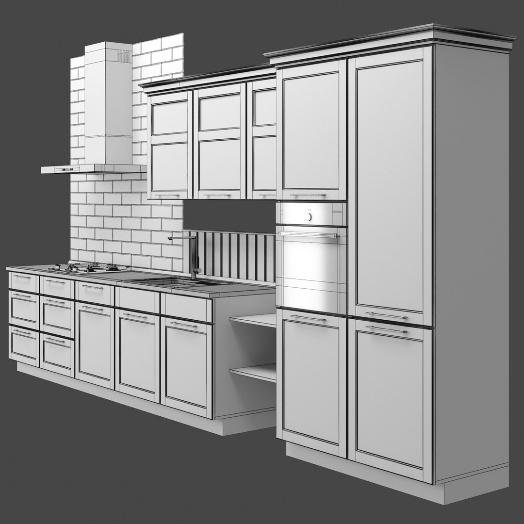 Kitchen Bristol Model - TurboSquid 1502897