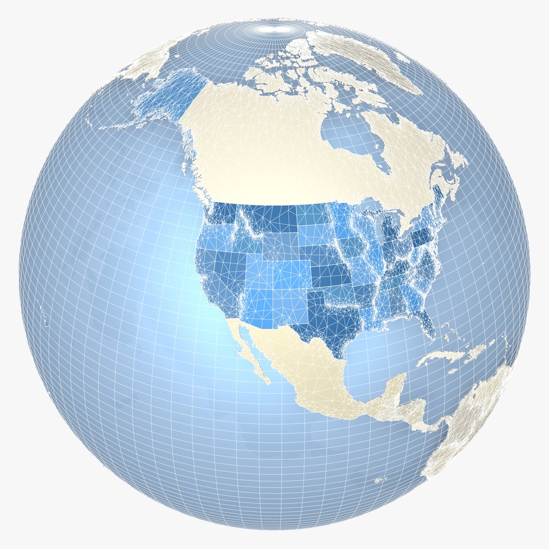 Planet Earth United States 3d Model