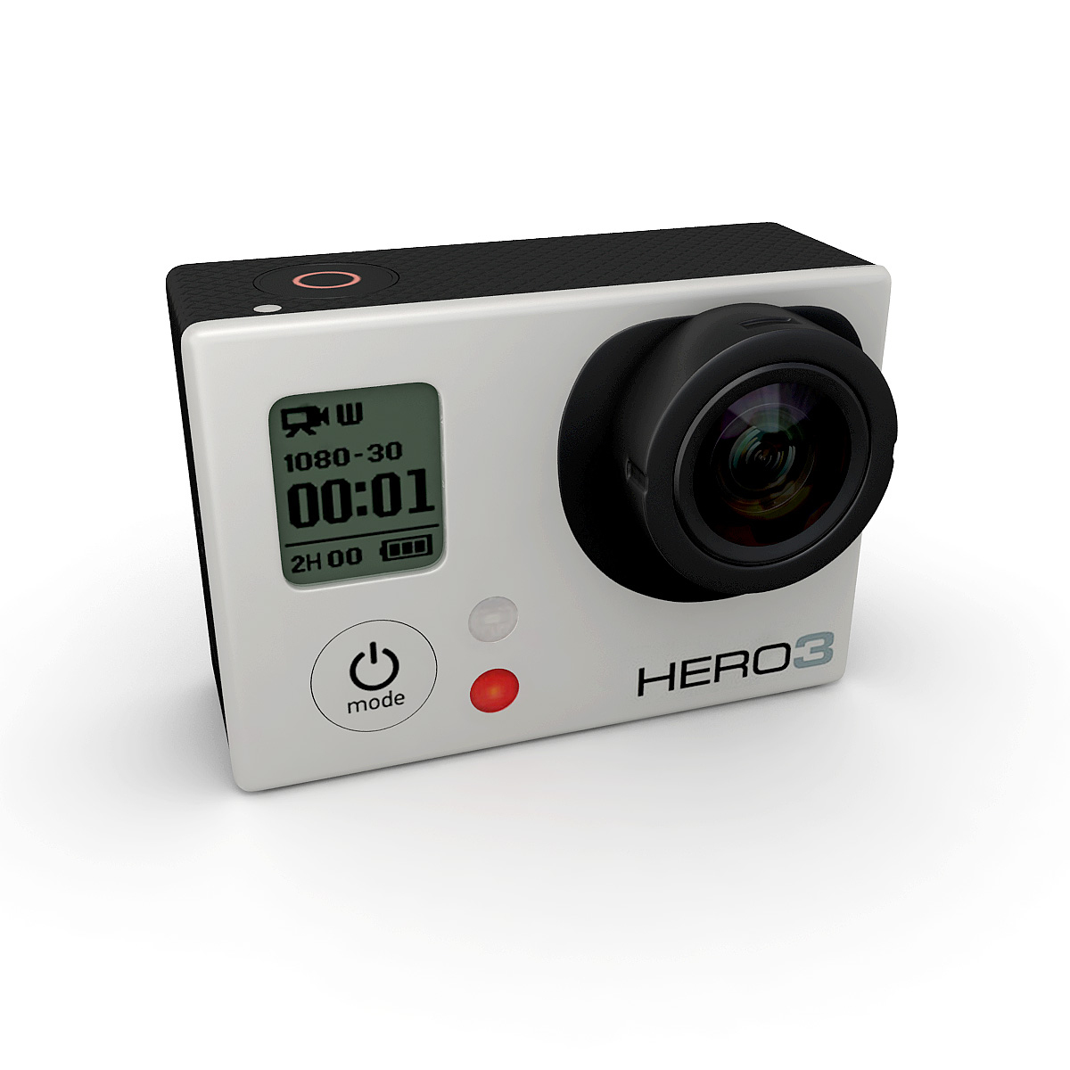 gopro hero 3 camera 3d model