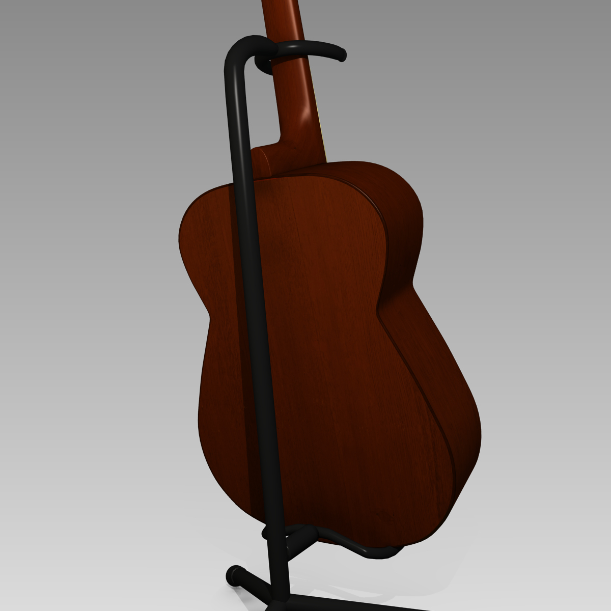 3d model acoustic guitar stand