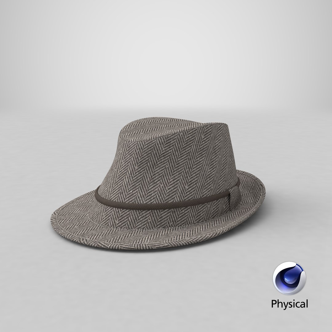 3D Fedora Hat 8K PBR Textures - TurboSquid 1893176