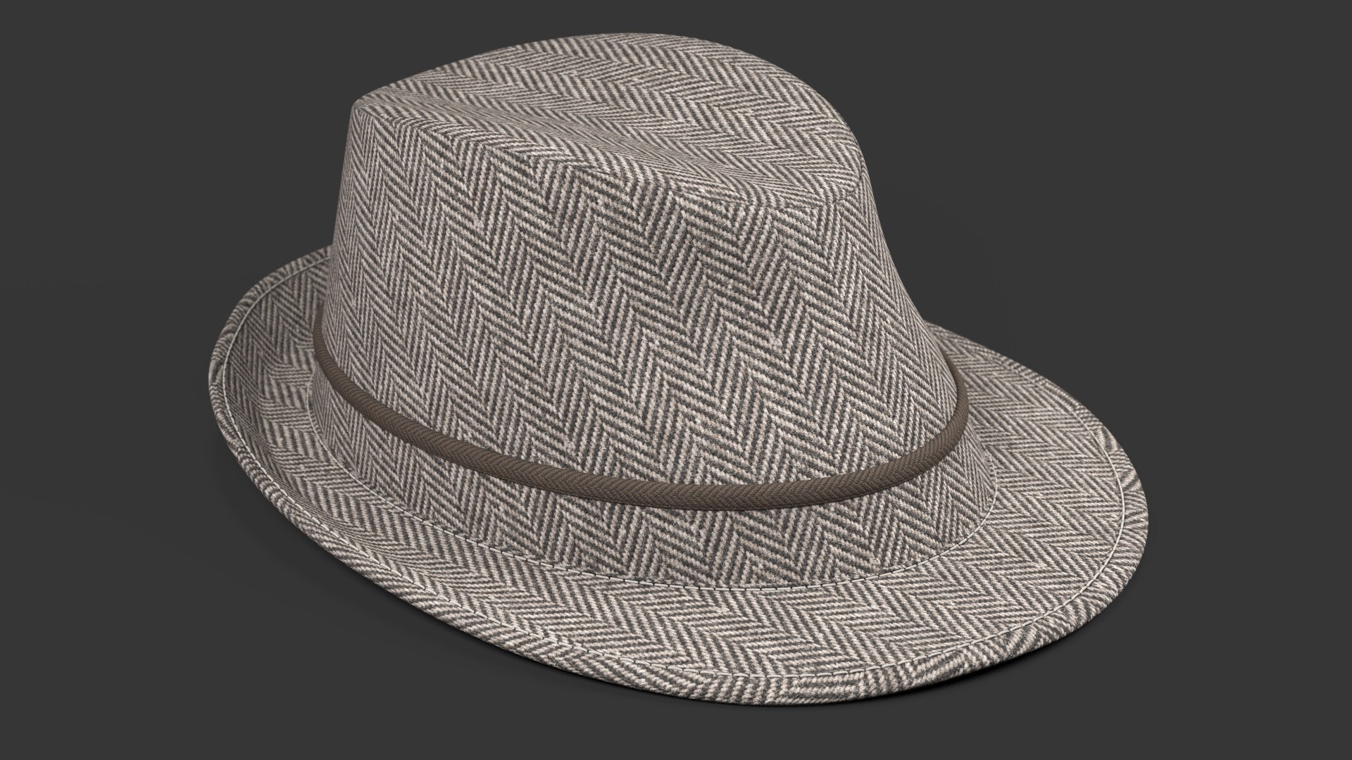 3D Fedora Hat 8K PBR Textures - TurboSquid 1893176