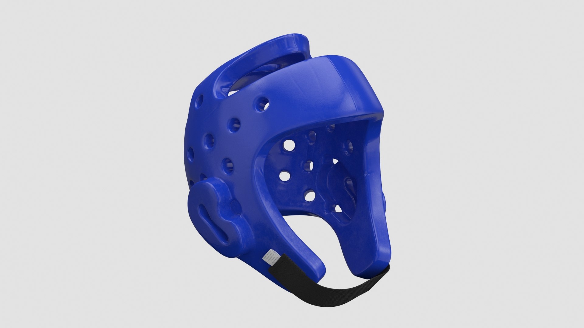 3D Model Karate Headgear Blue - TurboSquid 2088560