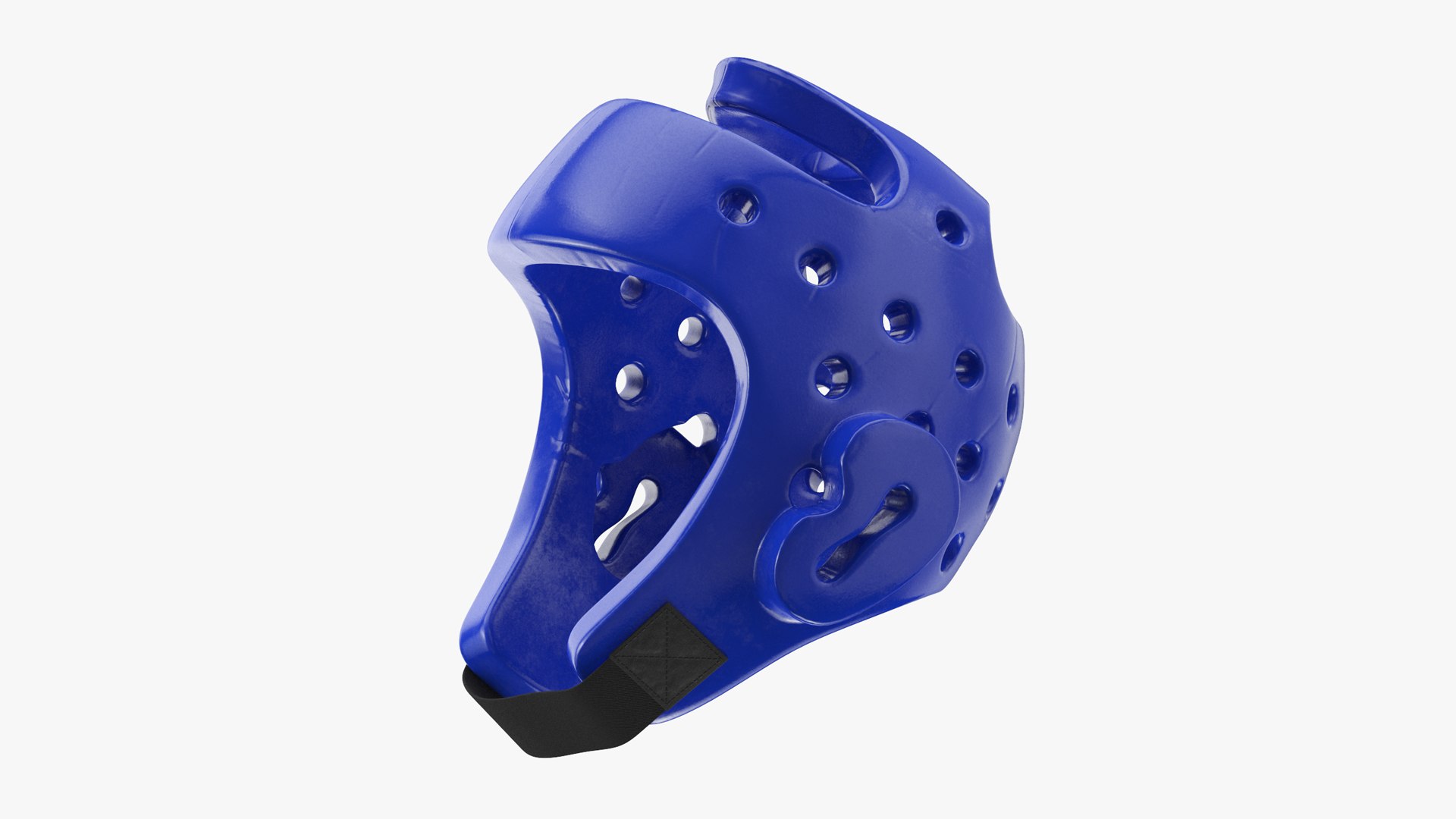 3D Model Karate Headgear Blue - TurboSquid 2088560