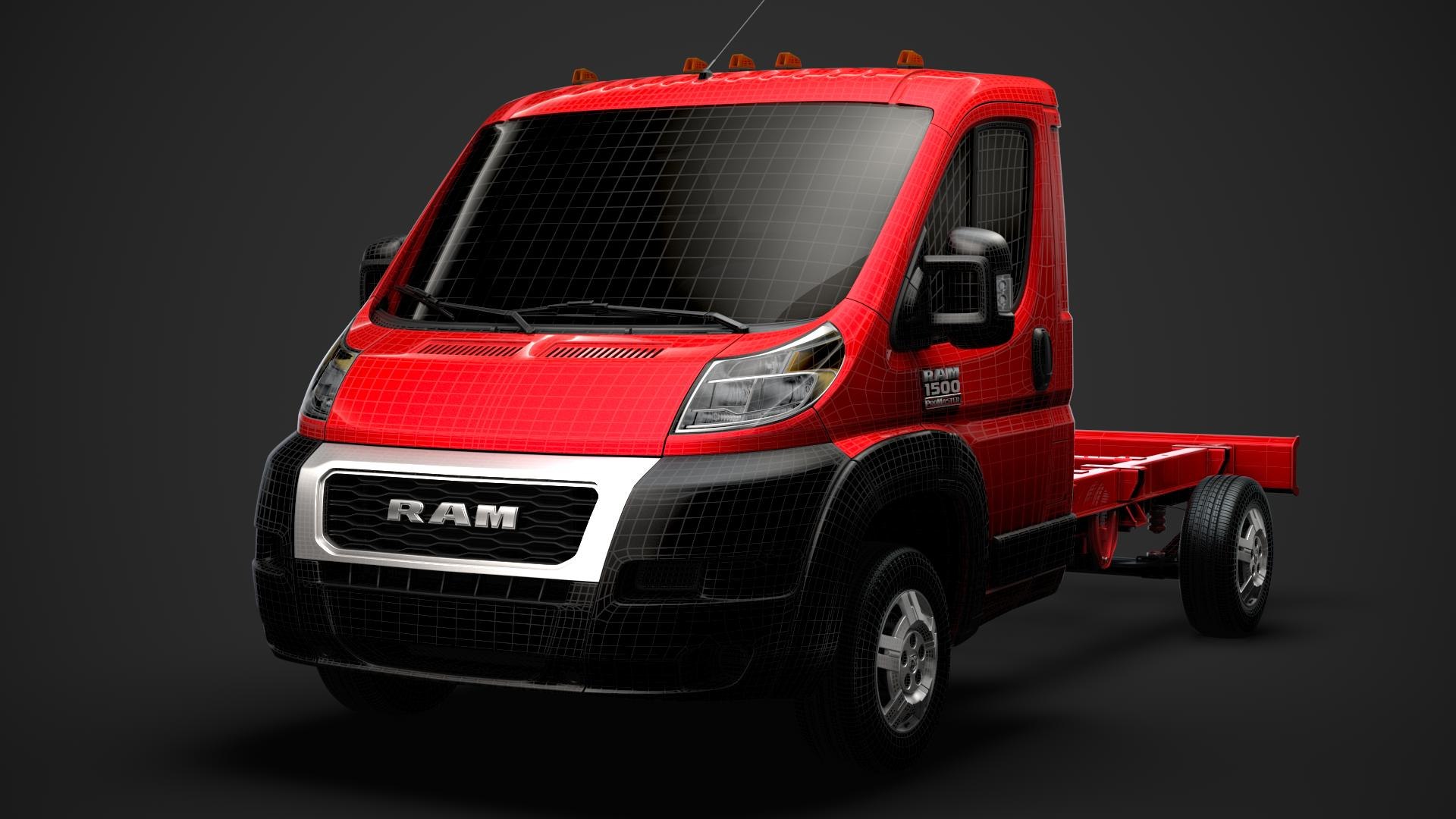 3D ram promaster chassis truck model - TurboSquid 1473239