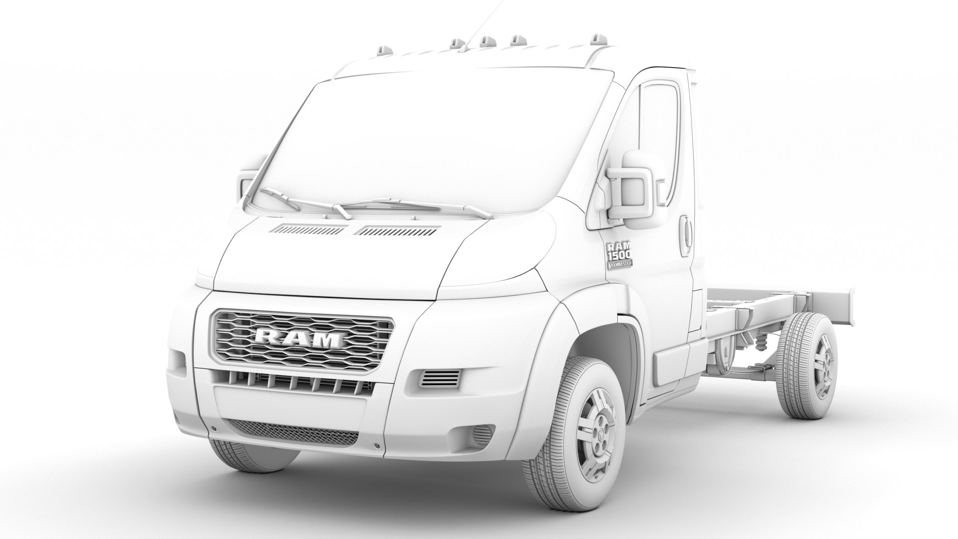 3D ram promaster chassis truck model - TurboSquid 1473239