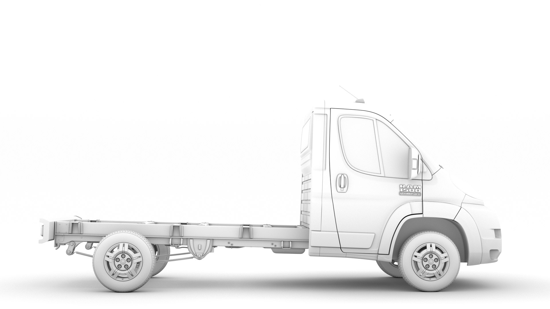 3D ram promaster chassis truck model - TurboSquid 1473239