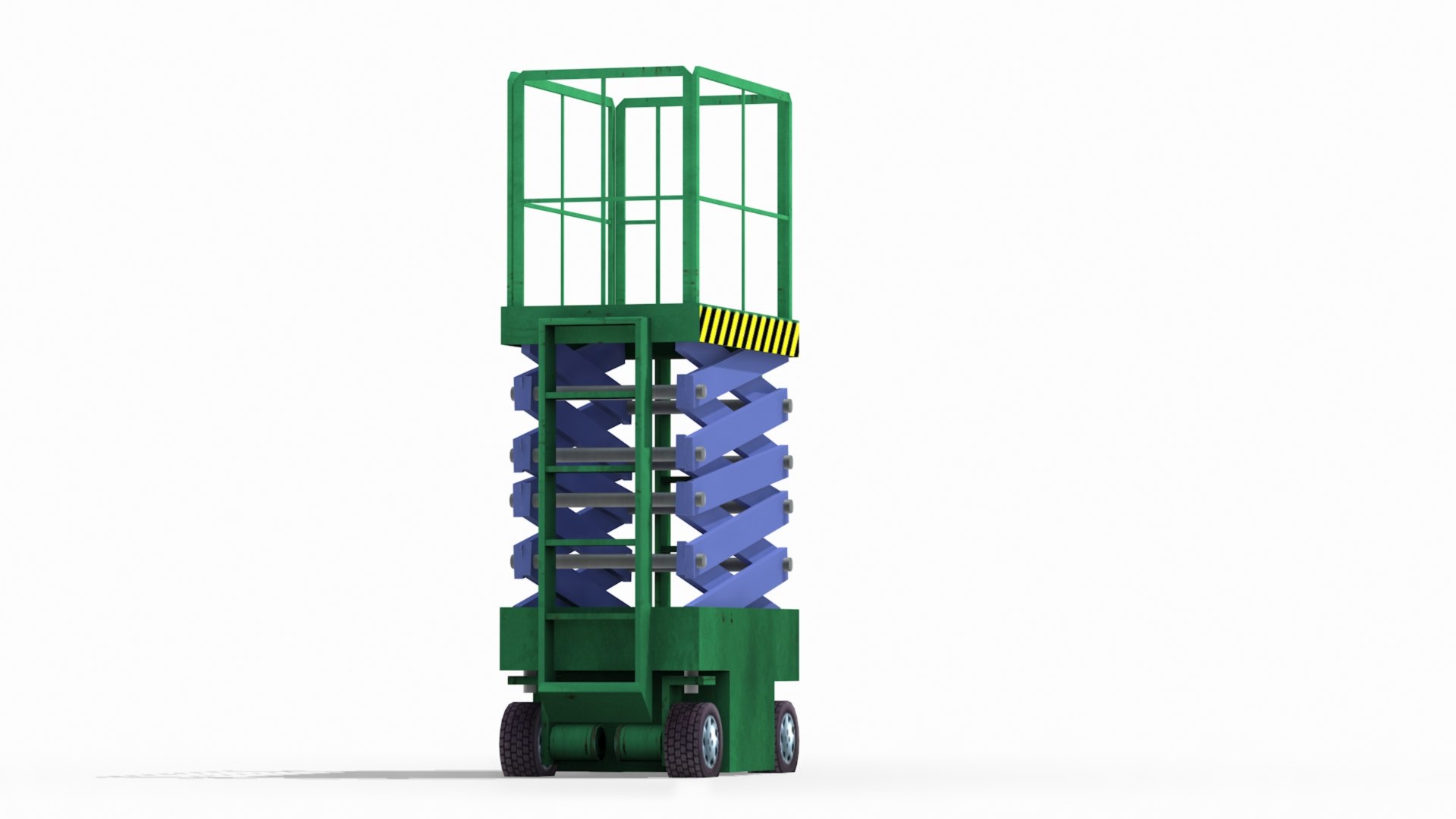 Scissor lift forklift straddle carrier collection 3D model - TurboSquid ...