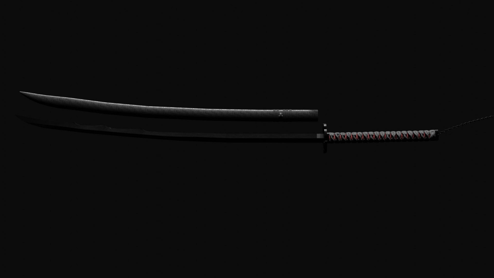 3D BLEACH Katana - Ichigo Zangetsu Model - TurboSquid 1976109