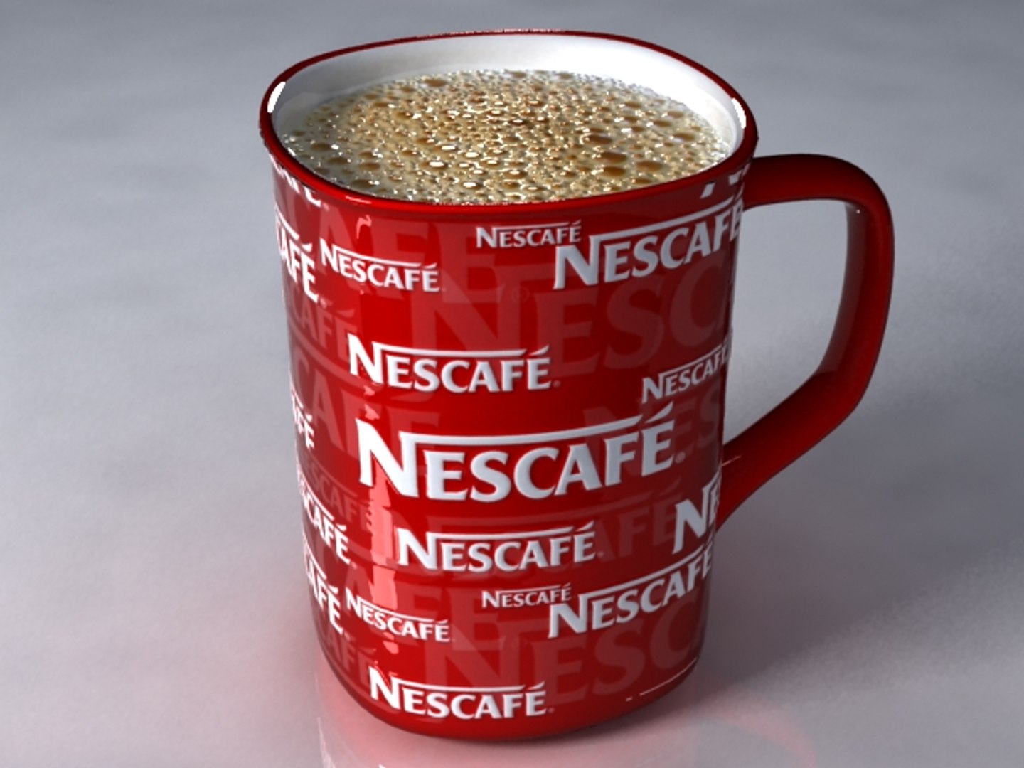 nescafe cup 3d max