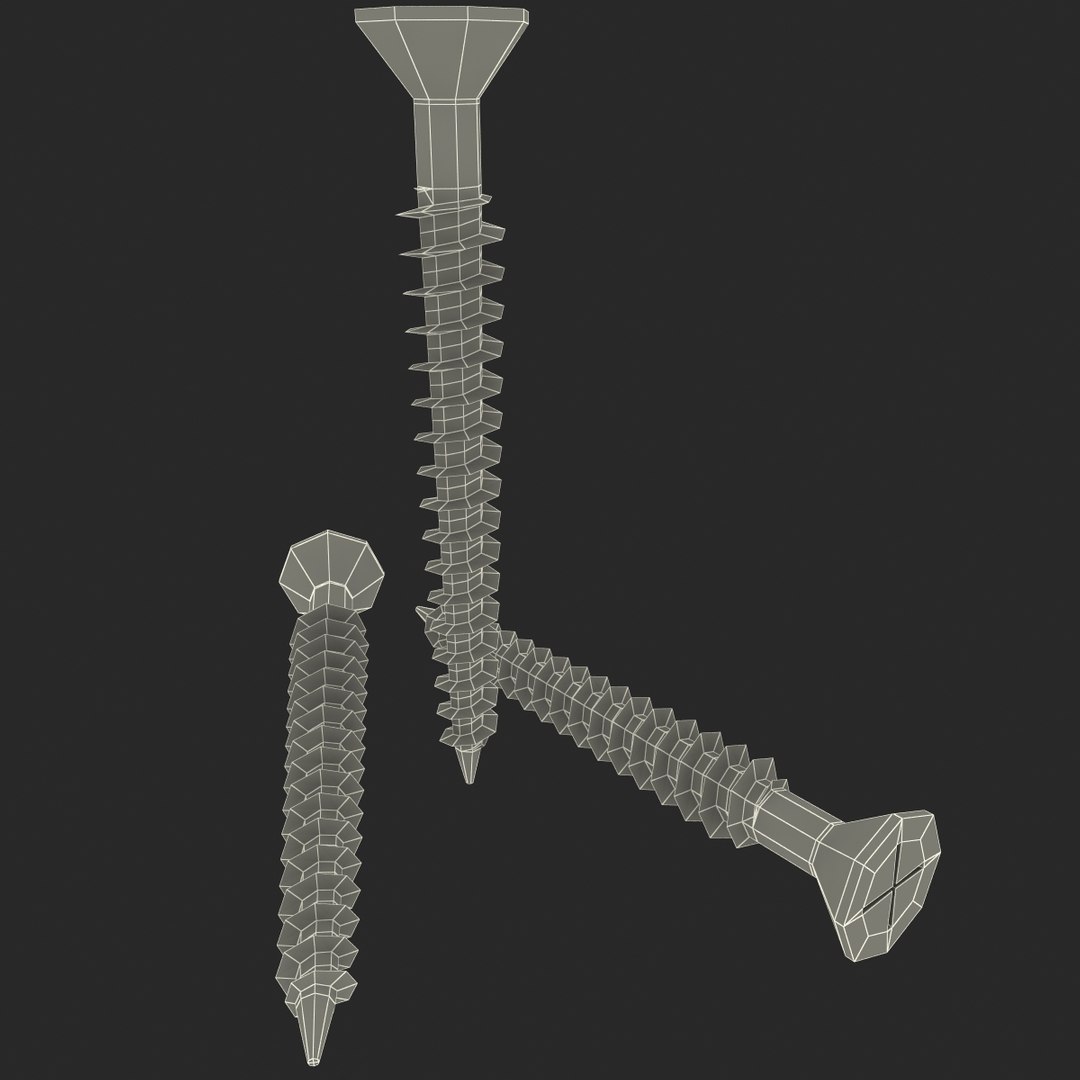 3ds Max Wood Screw V2