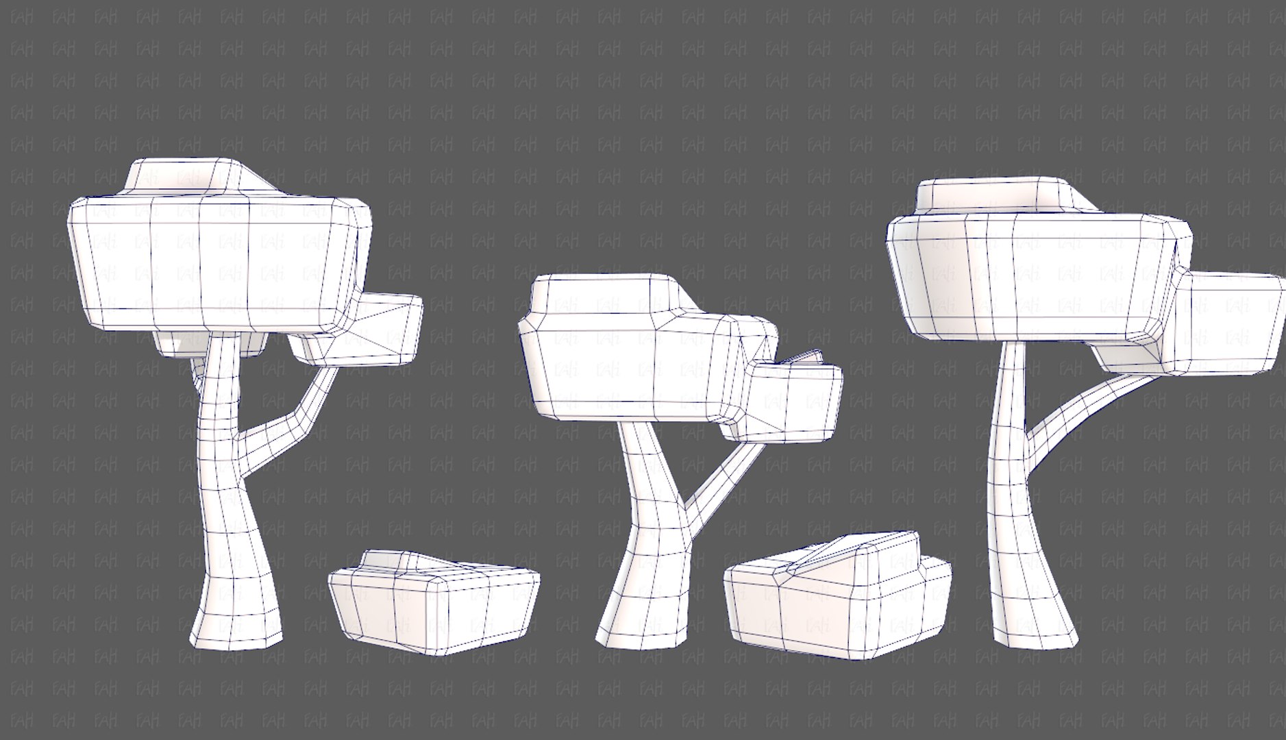 3D Model Trees Cartoon V58 - TurboSquid 2204217