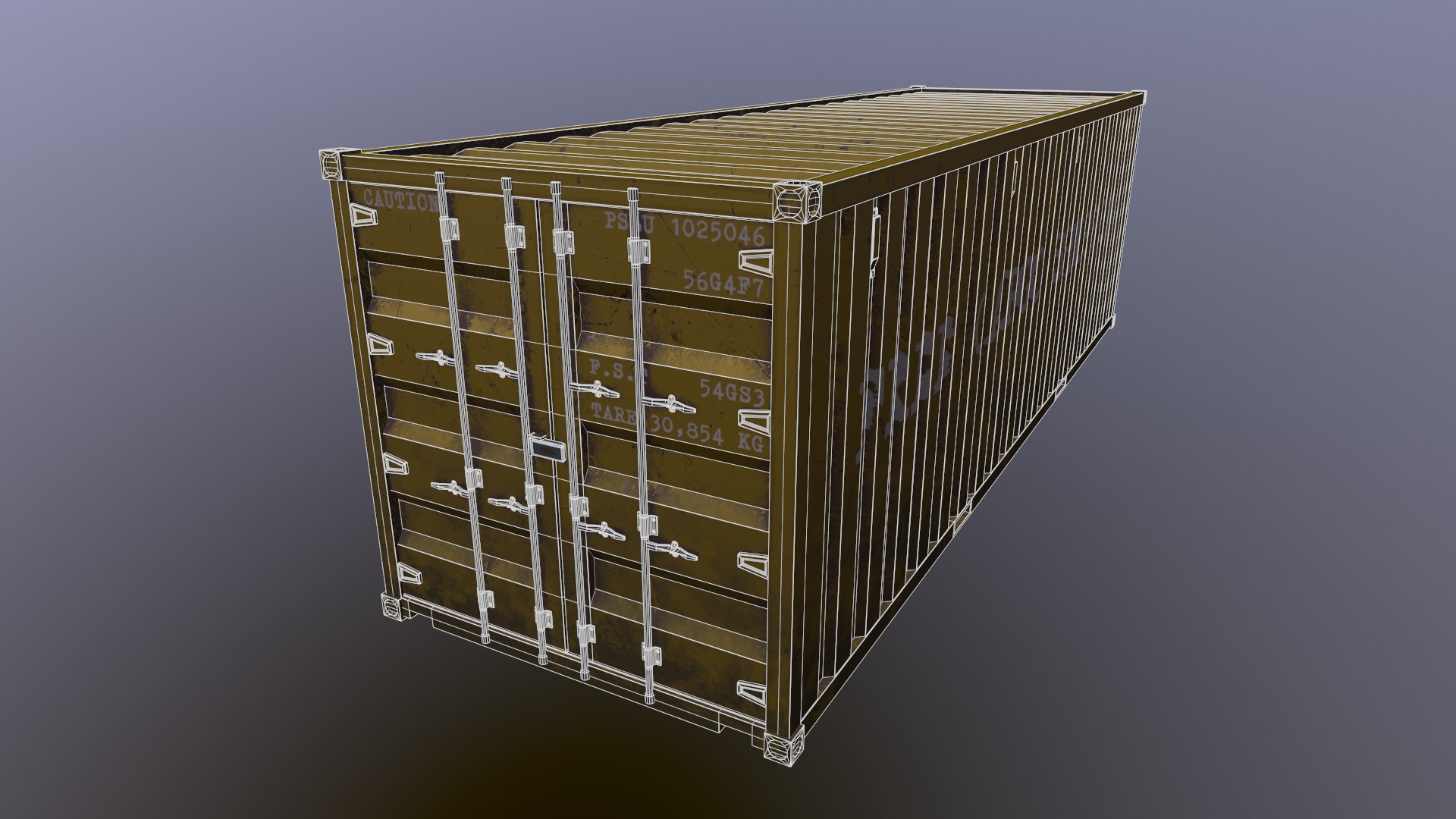 Cargo Container 01 Var 4 3D Model - TurboSquid 2190983